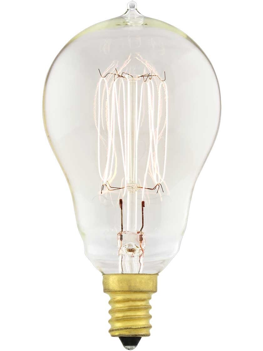 "Squirrel Cage" A15 Candelabra Base Light Bulb - 25 Watt | House of ...