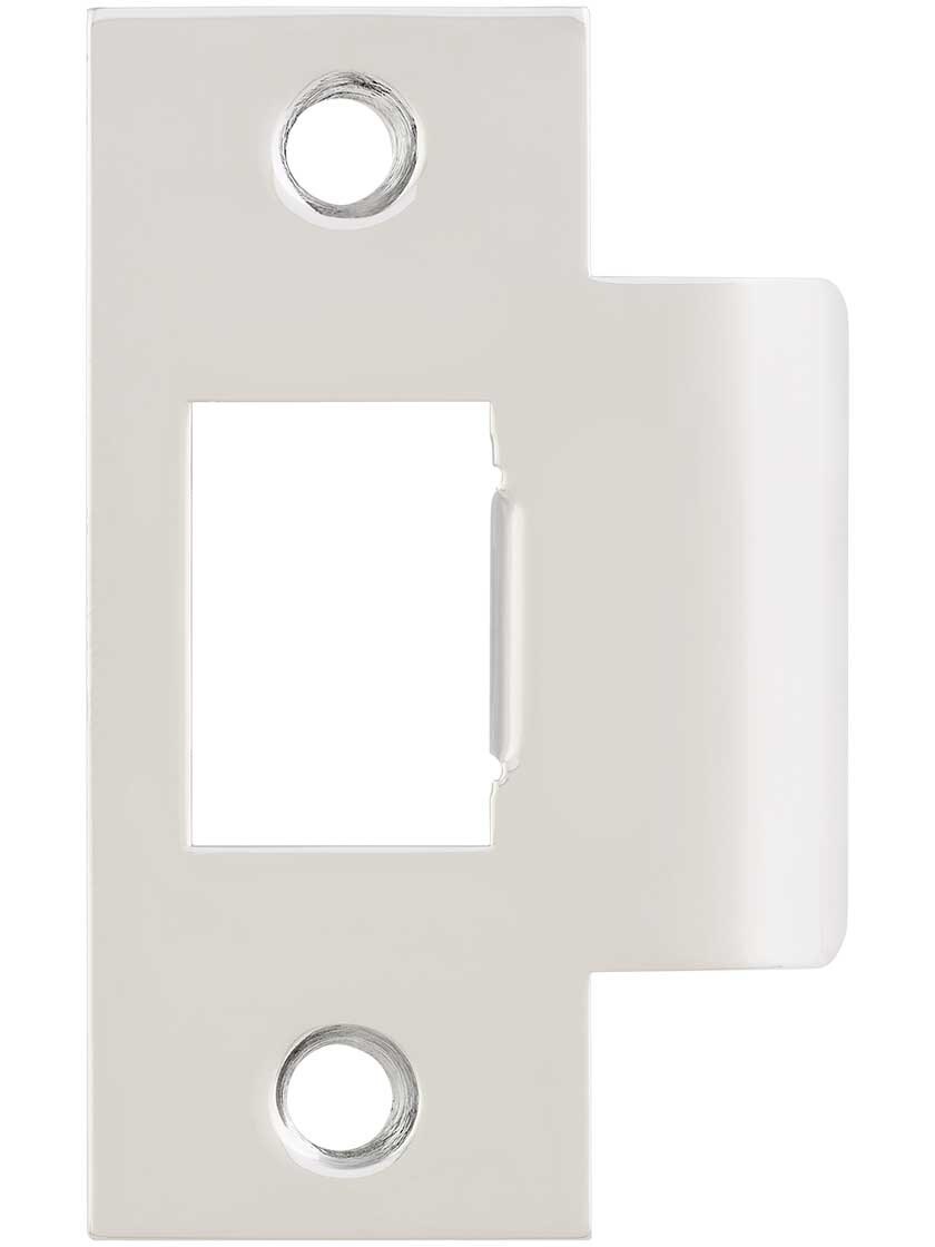 Solid Brass T-Strike Plate - 2 3/4 x 1 1/8-inch in Polished Chrome ...