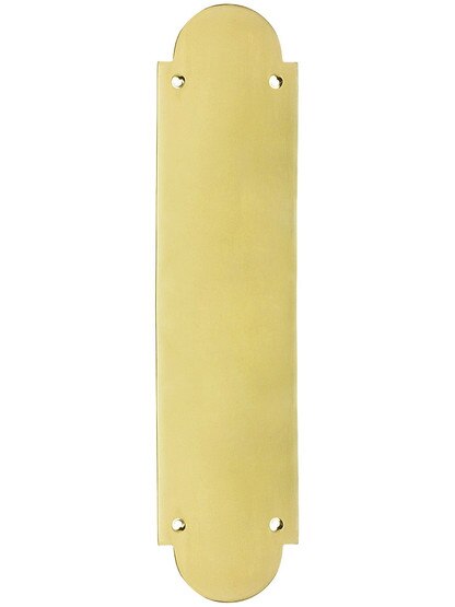 Arch Design Push Plate In Polished Brass | House of Antique Hardware