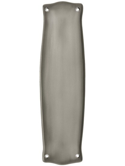 Prairie Style Push Plate In Antique Pewter | House of Antique Hardware