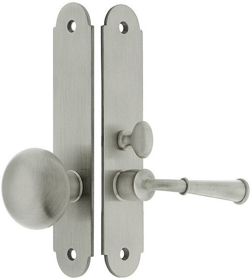 Buckingham Screen Door Lock Set w/Traditional Lever Satin Nickel ...