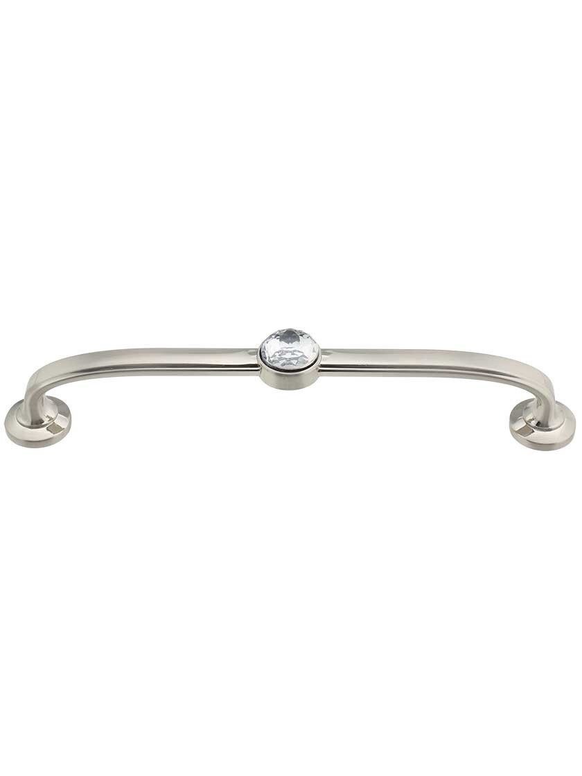 Legacy Crystal Drawer Pull - 5" Center-to-Center in Satin Nickel ...