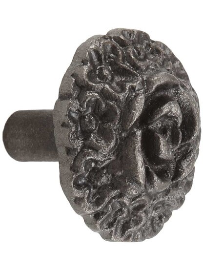 Kalisto Cast-Iron Cabinet Knob - 1 5/8" Diameter in Antique Iron ...