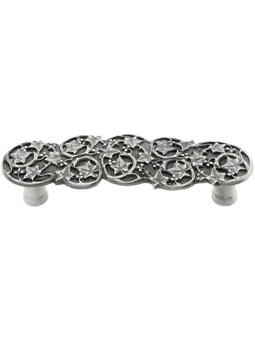 Ivy Leaf Drawer Pull - 3" Center to Center in Antique Pewter | House of ...