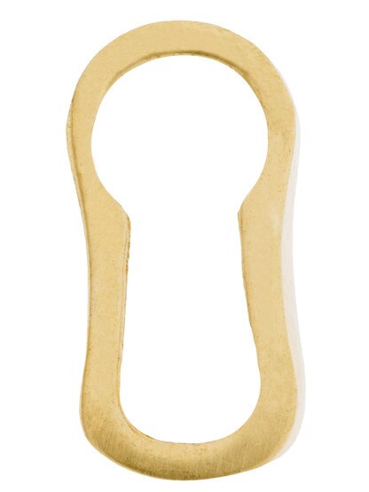 3/4" solid Brass Cabinet Keyhole Insert in Unlacquered Brass | House of ...