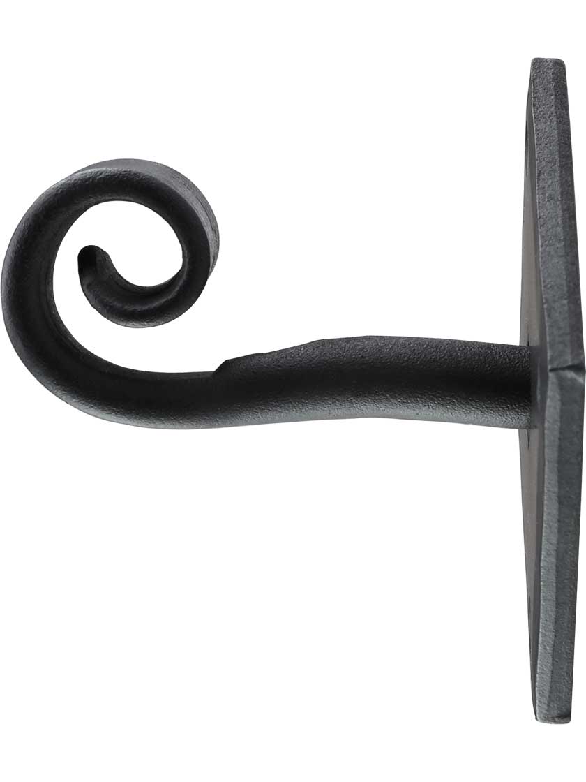 Forged-Iron Coat Hook With Diamond Backplate | House of Antique Hardware