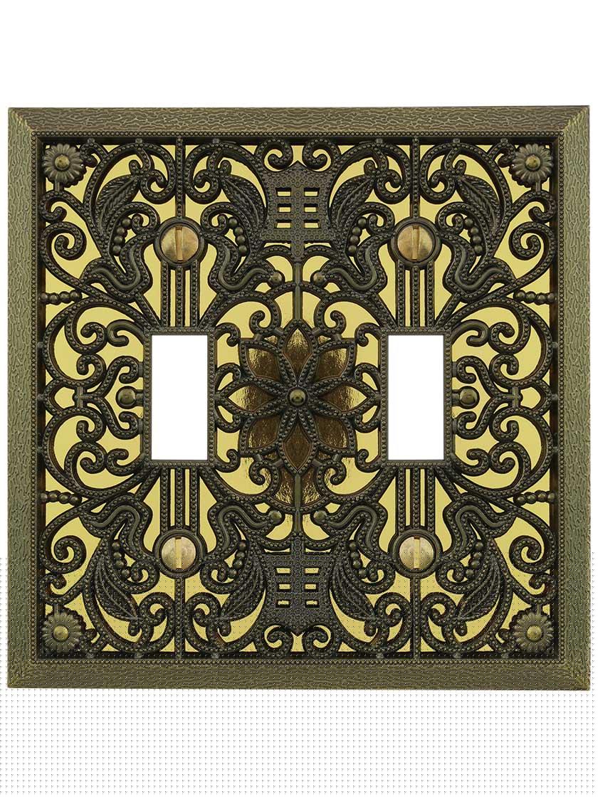 Filigree Double-Toggle Switch Plate | House of Antique Hardware