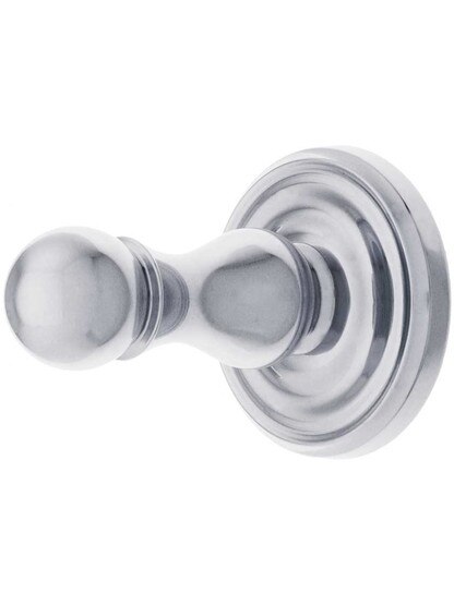 Forged Brass Post Style Hook With Classic Rosette | House of Antique ...