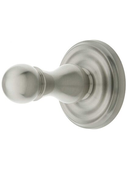 Forged Brass Post Style Hook With Classic Rosette | House of Antique ...