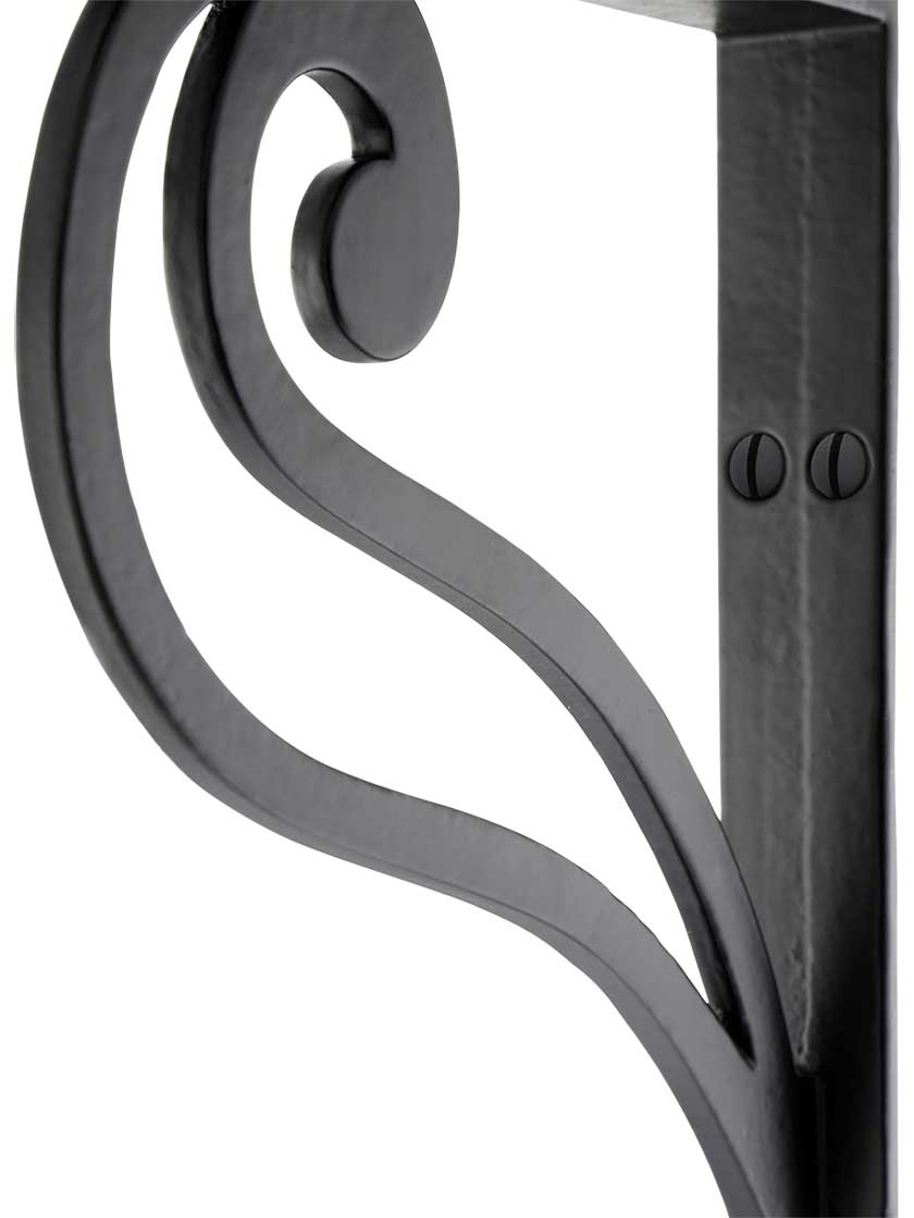 Scroll Design Iron Shelf Bracket - 7 1/8" x 6 1/8" | House of Antique ...