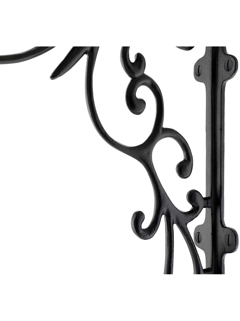 Large Iron Bracket With Scroll Design - 9 7/8" x 9 1/8" | House of ...