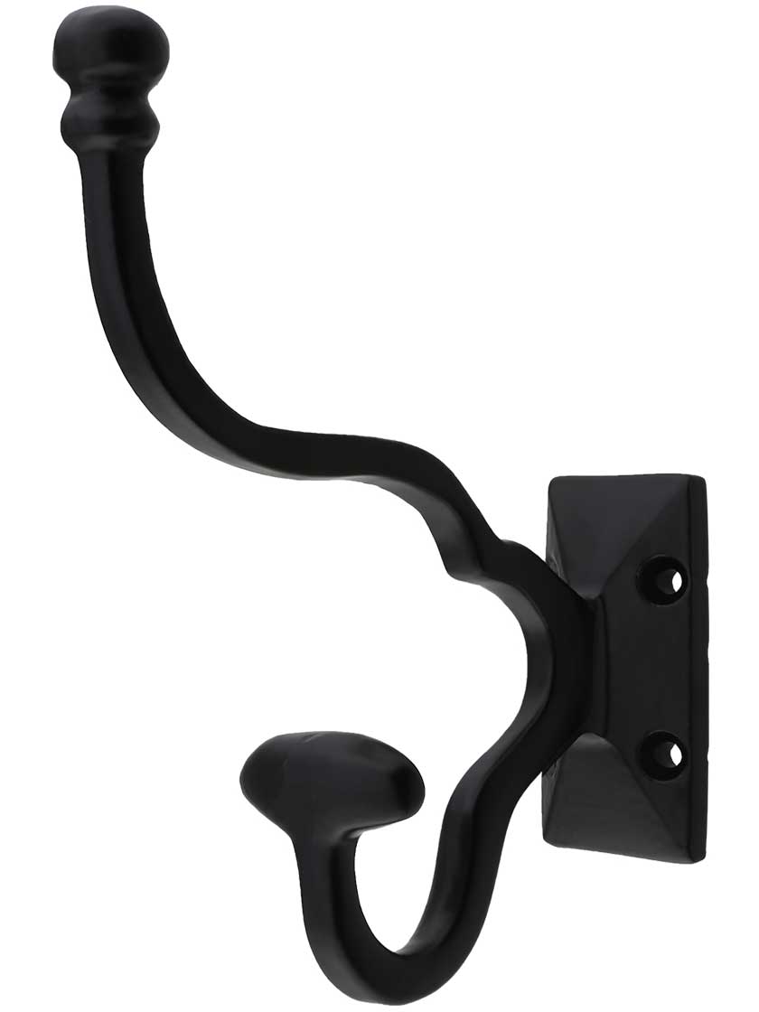 Large Traditional Cast-Iron Hat & Coat Hook | House of Antique Hardware