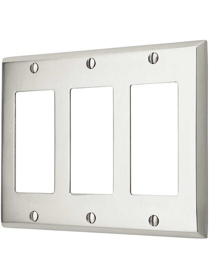 Traditional Triple GFI Cover Plate In Forged Brass | House of Antique ...
