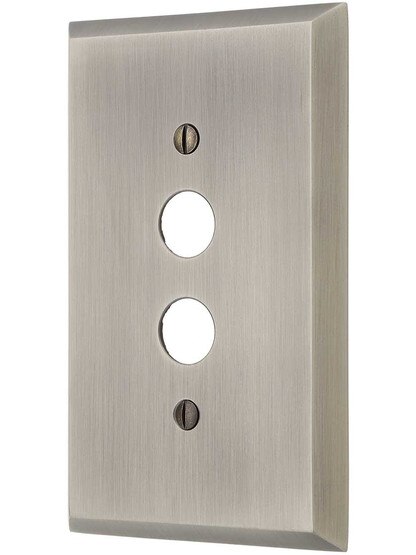 Traditional Single Gang Push Button Switch Plate In Forged Brass ...