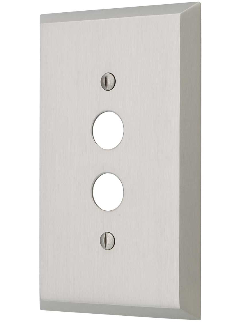 Traditional Single Gang Push Button Switch Plate In Forged Brass ...