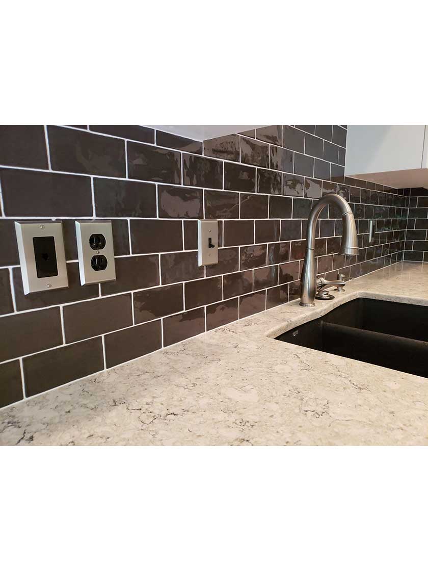 Traditional Single Toggle Switch Plate In Forged Brass | House of ...