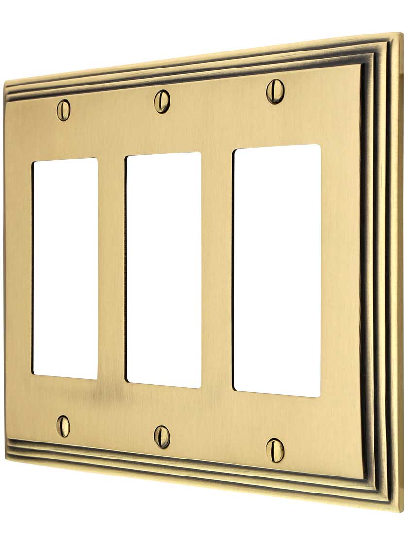 Antique Brass Switch Plate Covers