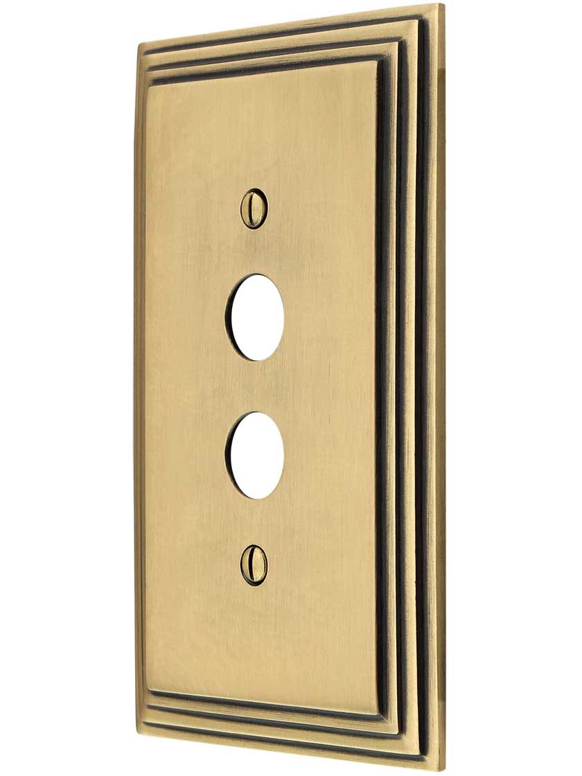 Mid-Century Push Button Switch Plate - Single Gang | House of Antique ...