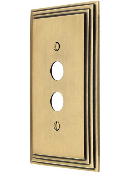 Mid-Century Push Button Switch Plate - Single Gang | House of Antique ...