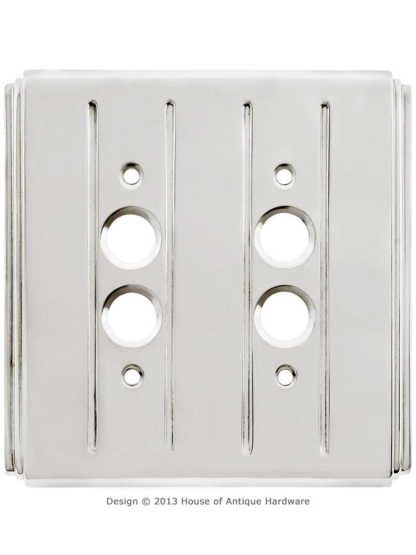 Streamline Deco Push Button Switch Plate - Double Gang | House of ...