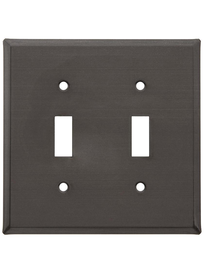 Country Tin Double Toggle Switch Plate | House of Antique Hardware