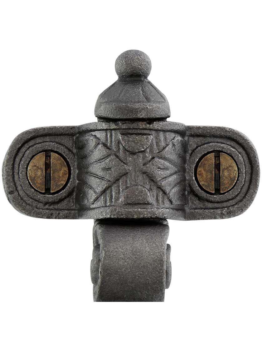 Spider Web Motif Handrail Bracket in Lacquered Iron | House of Antique ...