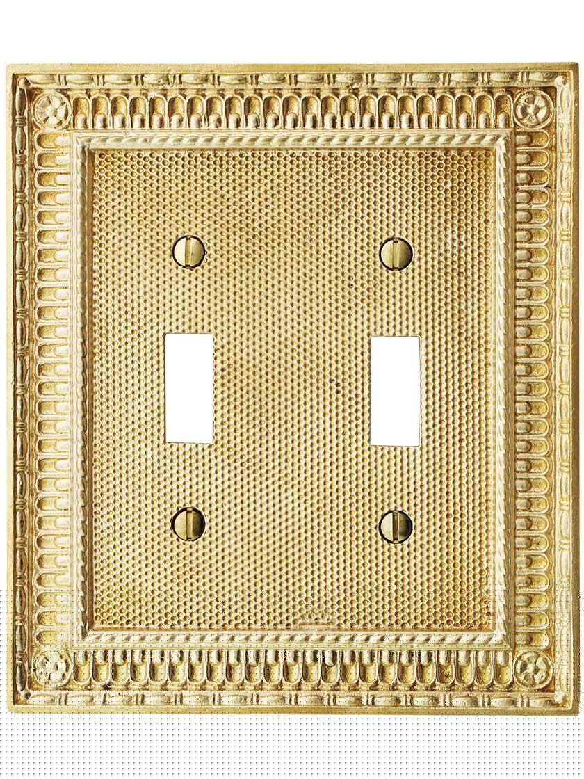 Pisano Double-Gang Toggle Switch Plate | House of Antique Hardware