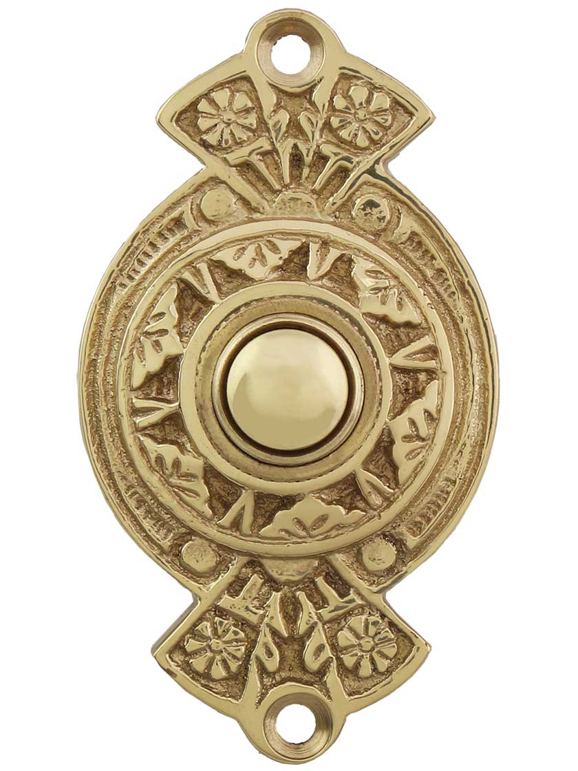 Oriental Pattern Doorbell Button | House of Antique Hardware