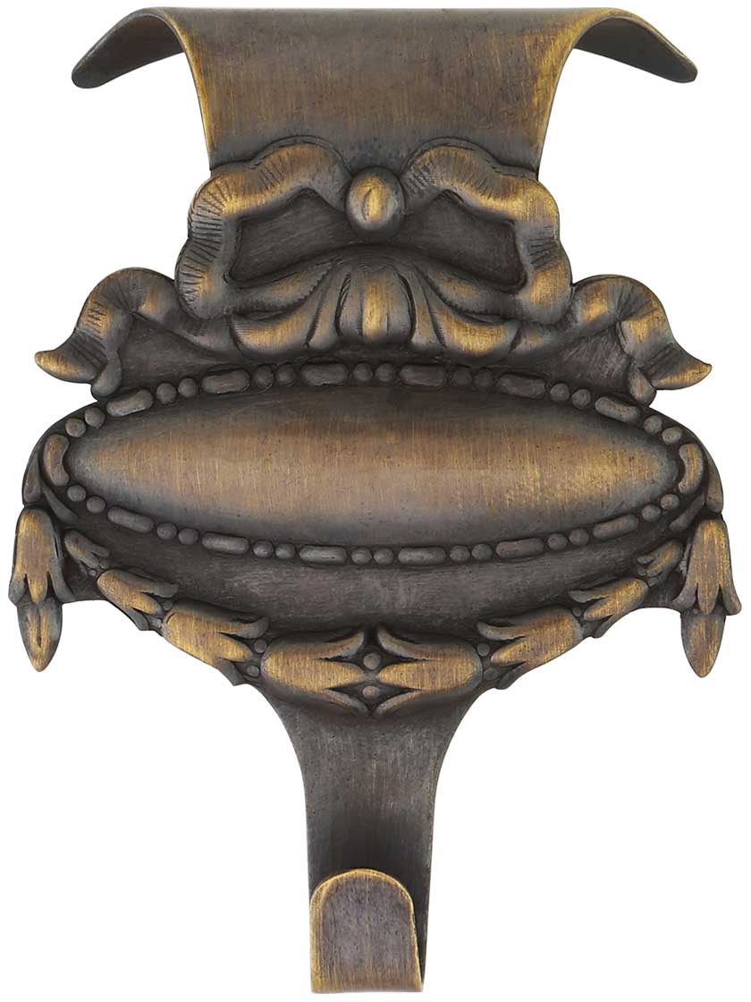 Adams Stamped Brass Picture Rail Hook in Antique-by-Hand | House of ...