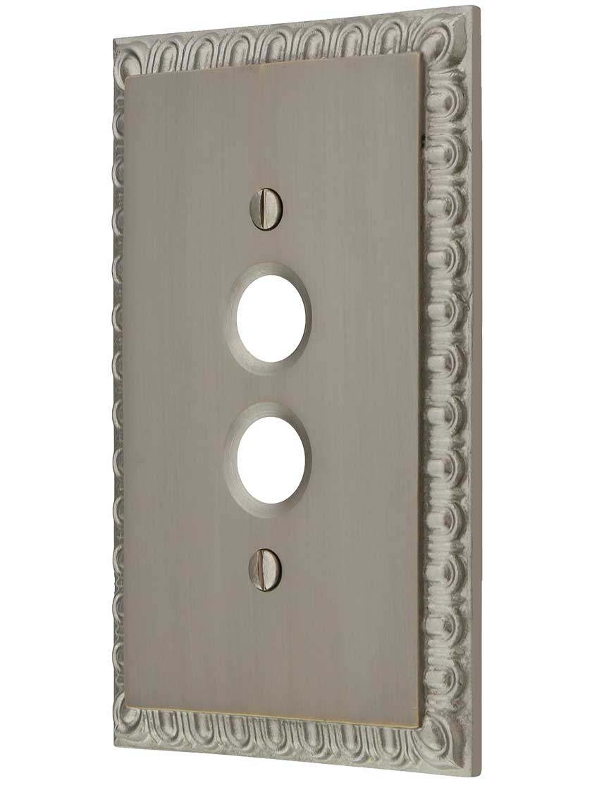 Ovolo Single Gang Push-Button Switch Plate | House of Antique Hardware