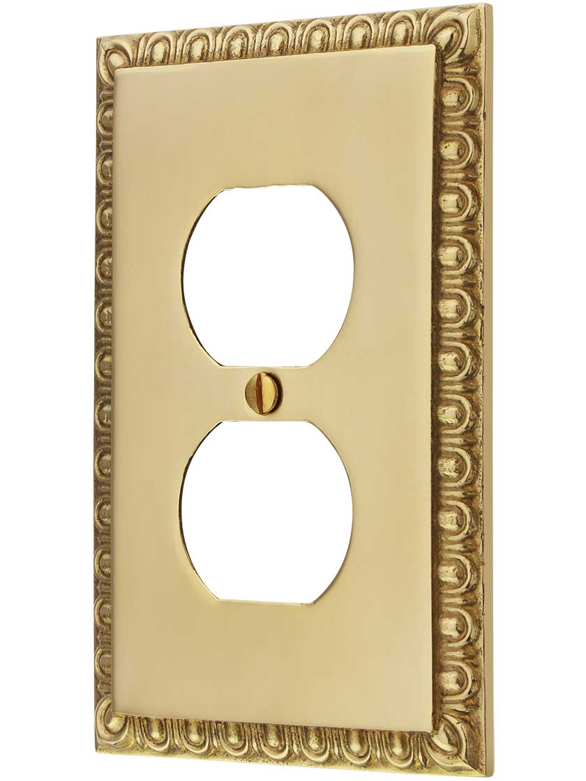 Ovolo Single Duplex Outlet Cover Plate | House of Antique Hardware