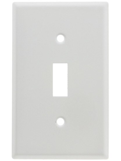 Classic Single Toggle Switch Plate In Pressed Brass or Steel | House of ...