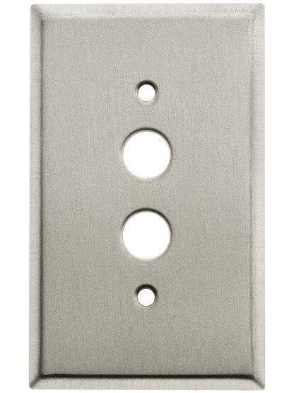 Classic Push Button Switch Plate In Pressed Brass or Steel | House of ...