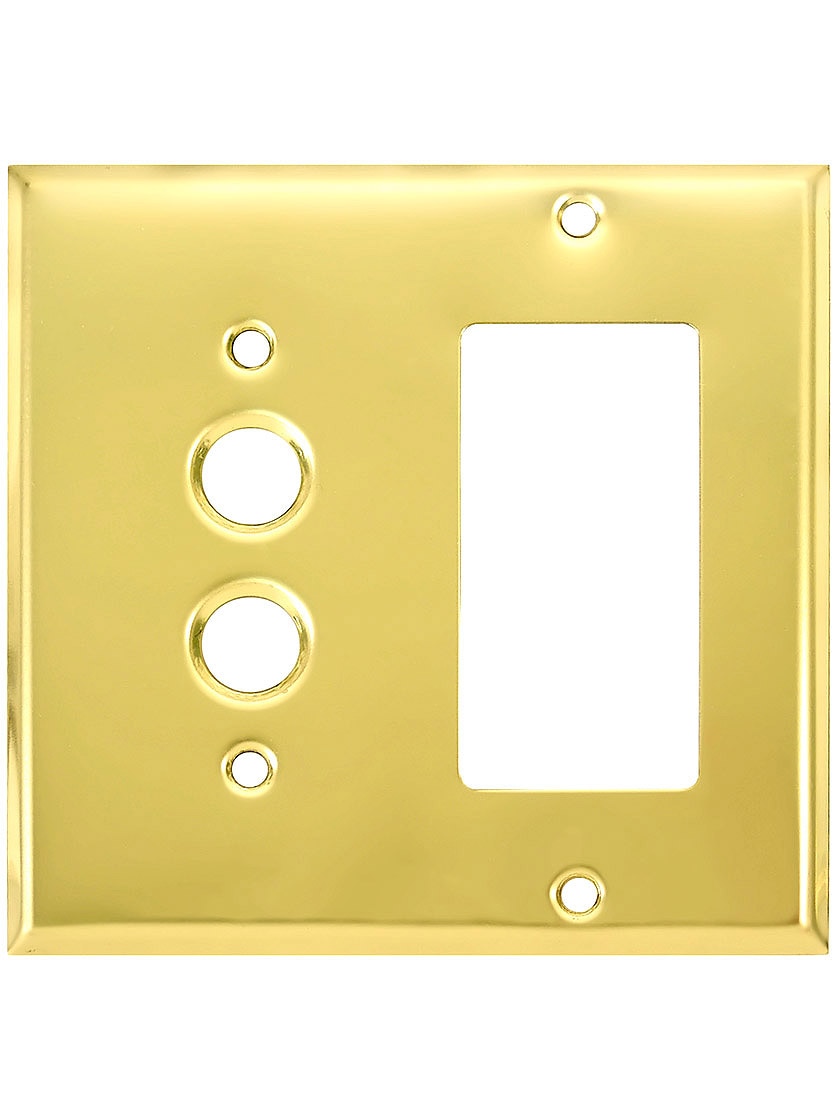 Polished Brass Switch Covers