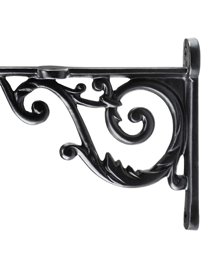 Small Cast Iron Scroll Shelf Bracket - 3 3/4" x 5" | House of Antique ...