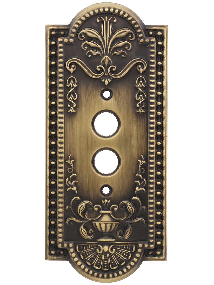 Como Single Push-Button Switch Plate | House of Antique Hardware