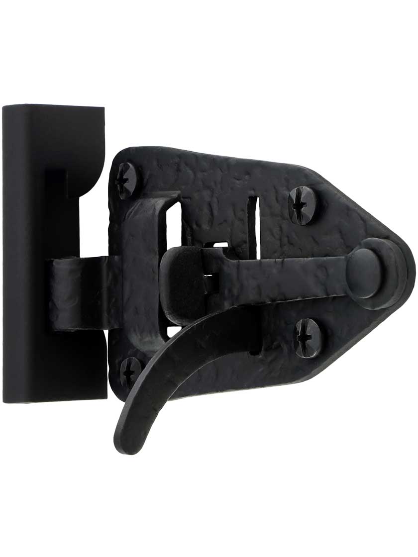 Heavy Duty Rough Iron 9 1/4" Heart Rim-Latch Set | House of Antique ...