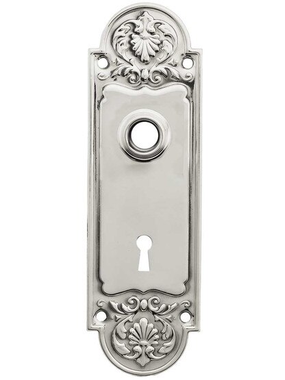 Regency Style Stamped-Brass Back Plate with Keyhole | House of Antique ...