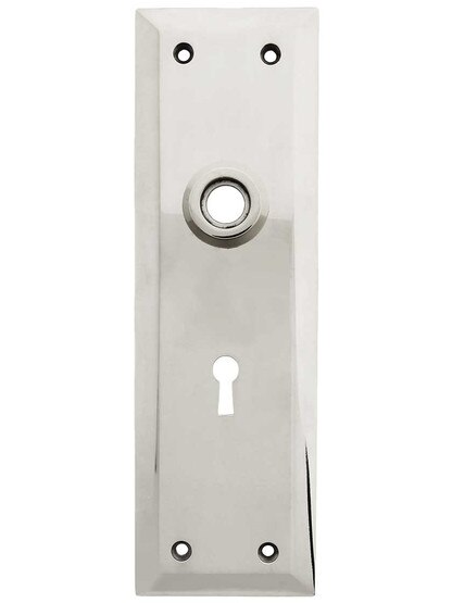 Large Forged-Brass New York Door Plate with Keyhole | House of Antique ...