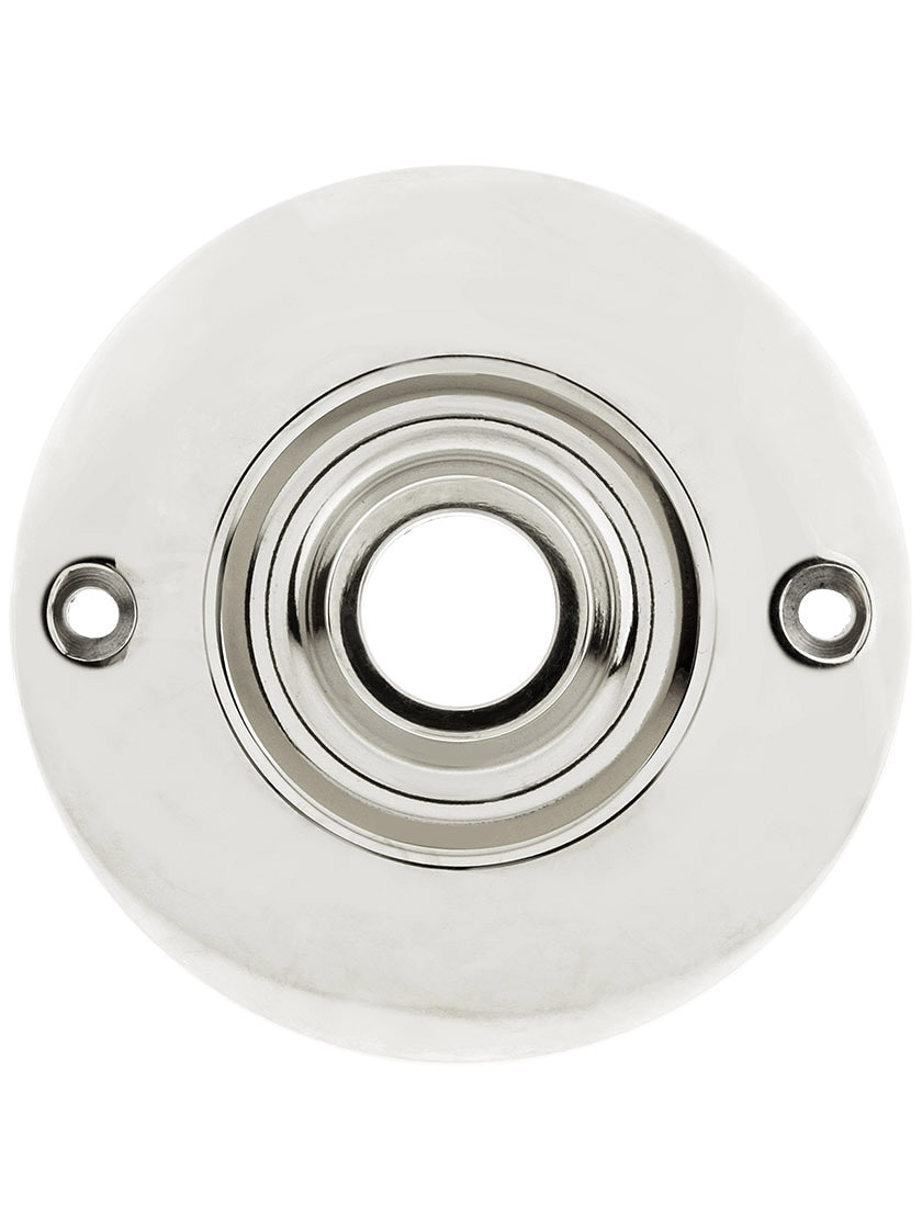 3 1/4" Forged Brass Rosette With 21/32" Collar | House of Antique Hardware