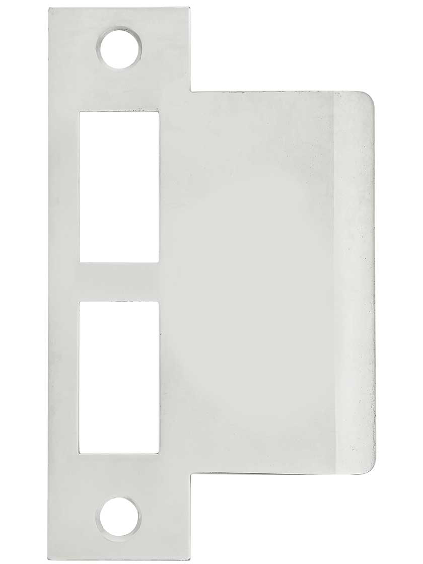 Solid Brass Mortise Lock Strike Plate - 2 1/4-Inch Extended Lip | House ...