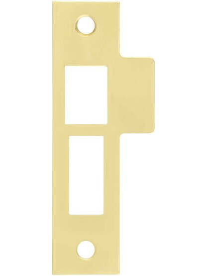 3 7/8-Inch Solid Brass Mortise Lock Strike Plate | House of Antique ...