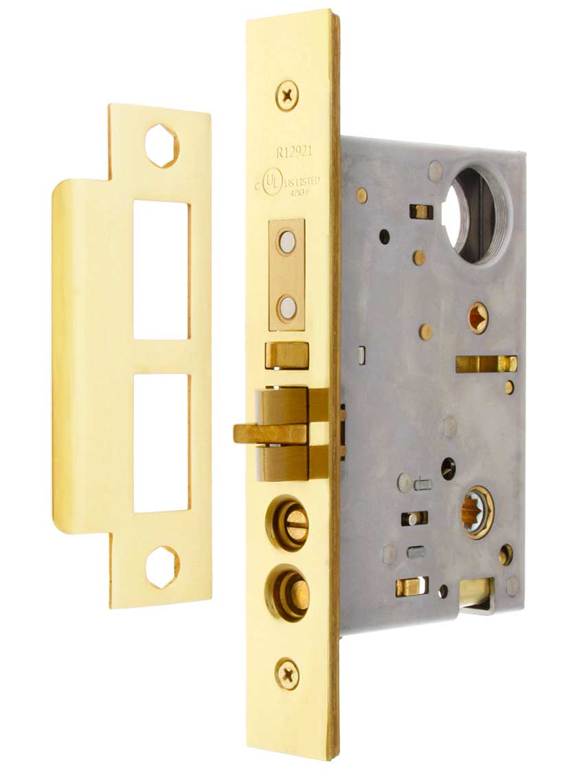 Heavy Duty Entrance Mortise Lock - Thumb latch to Knob Function 2 3/4 ...