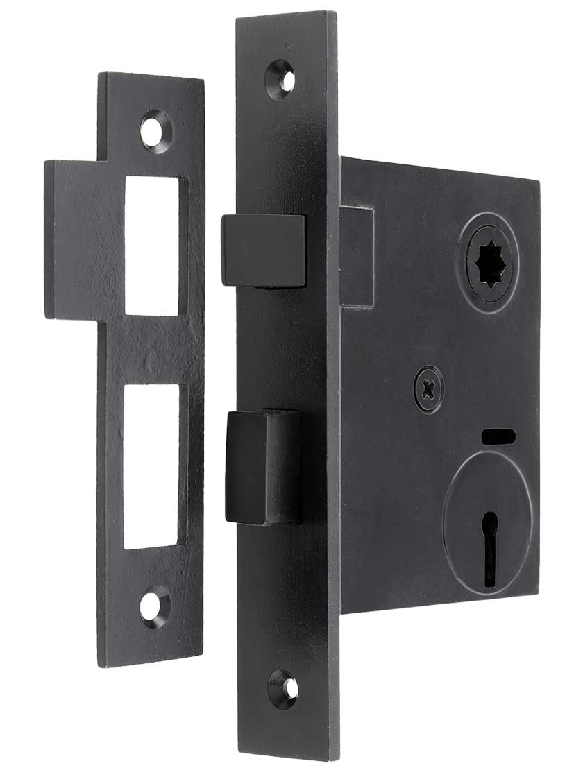 Mortise Lock with Solid Brass Faceplate - 2 1/4" Backset | House of ...