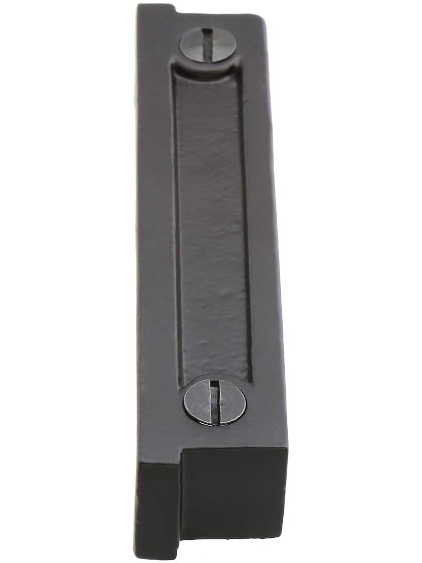 4 1/4" Cast Iron Rim Lock Keeper With Black Enamel Finish | House of ...