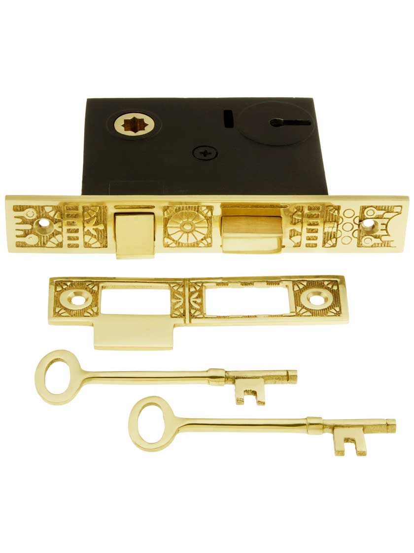 Windsor Pattern Mortise Lock - 2 1/4" Backset | House of Antique Hardware