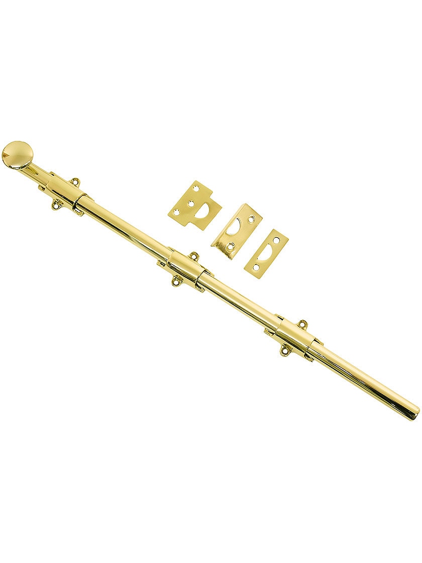 18" Traditional Style Surface Door Bolt In Solid Brass | House of ...