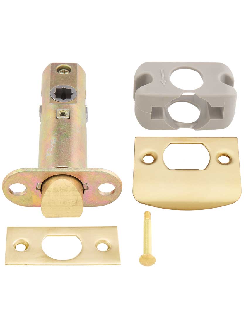 Premium Privacy Tubular Door Latch with Solid Brass Face & Strike ...