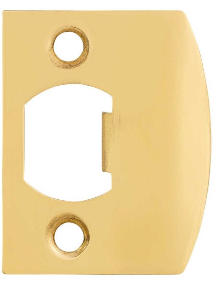 Solid Brass Full Lip Strike Plate with Square Corners | House of ...