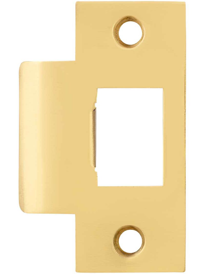 Solid Brass T-Strike Plate - 2 3/4 x 1 1/8 Inch | House of Antique Hardware